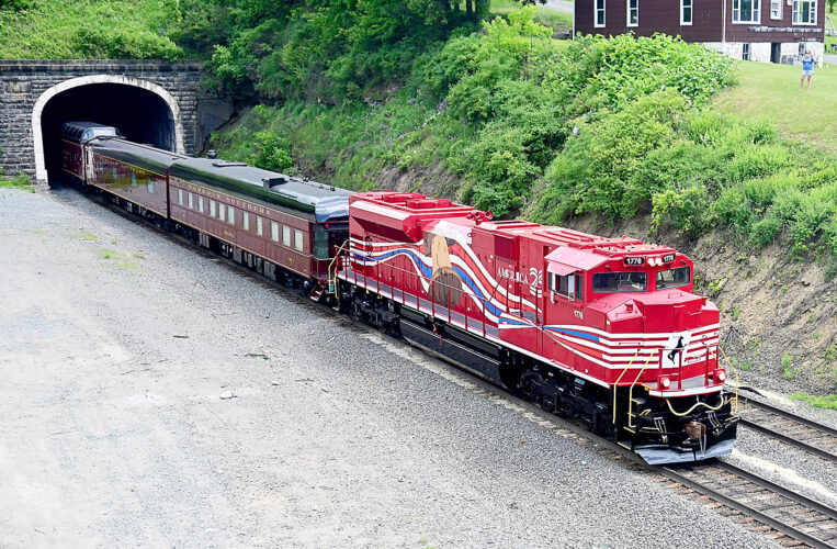 Train of events: First of six NS America250 locomotives to be painted ...